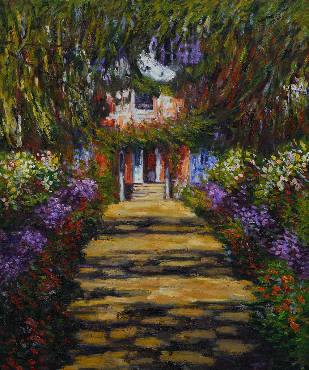 Garden Path at Giverny by Claude Monet for sale : Jacky Gallery, Oil ...