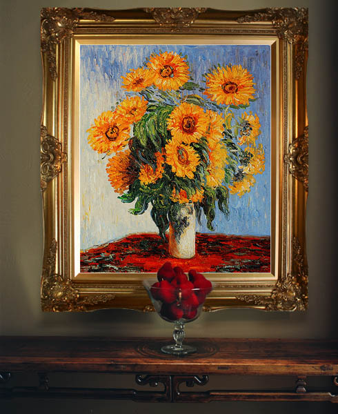 Sunflowers by Claude Monet for sale : Jacky Gallery, Oil paintings ...