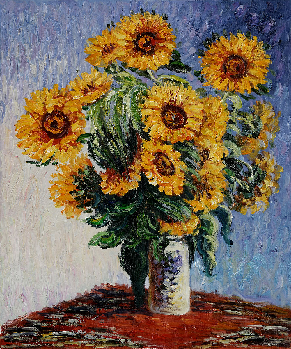 Sunflowers by Claude Monet for sale : Jacky Gallery, Oil paintings ...