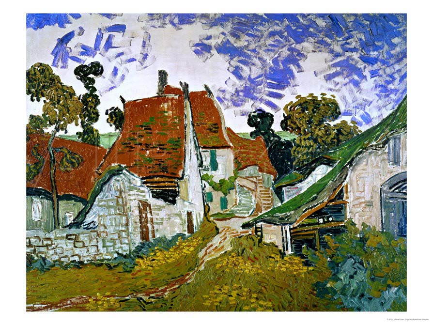 Street In Auvers Les Toits Rouges, C.1890 by Van Gogh for sale : Jacky ...